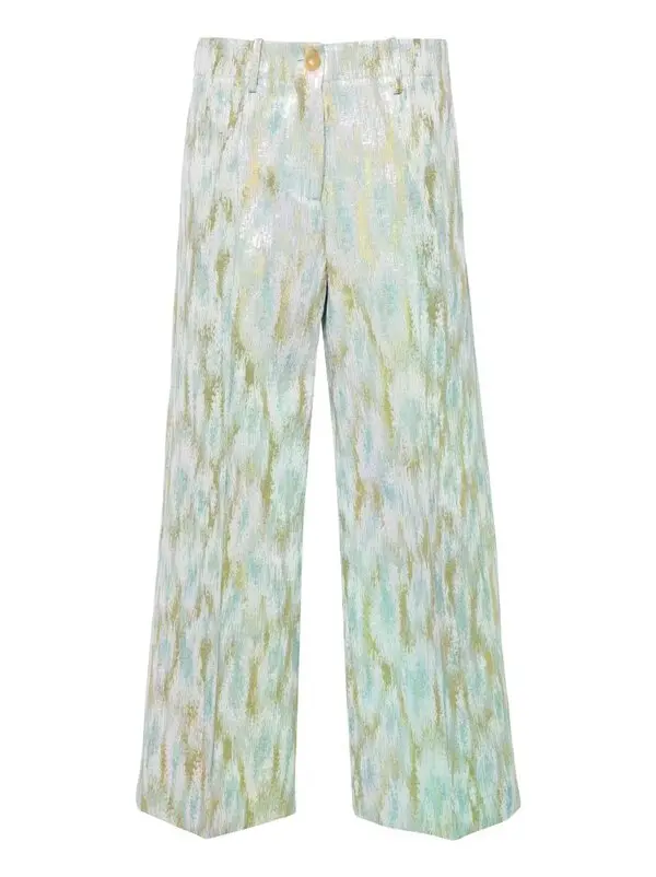 Erika Cavallini Wide-leg Cropped Trousers - Grey