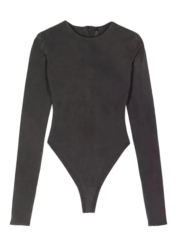 ENTIRE STUDIOS Round-neck Jersey Bodysuit - Black
