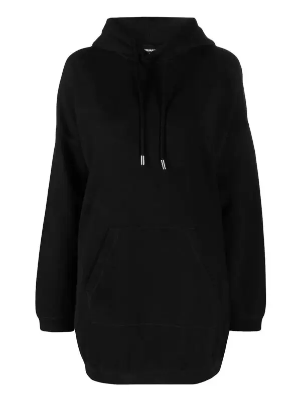 Dsquared2 Oversized Logo-print Hoodie - Black