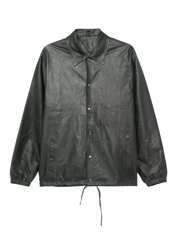 GIORGIO BRATO Leather Jacket - Grey