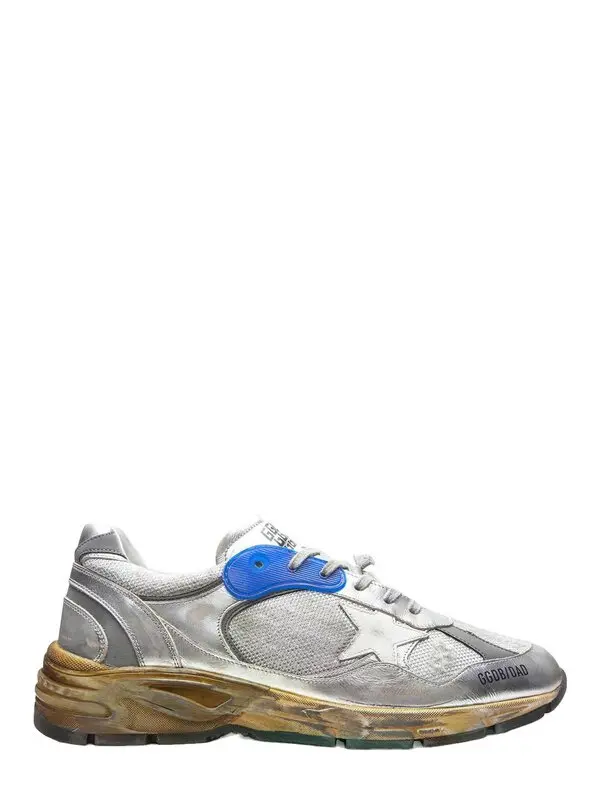 GOLDEN GOOSE Running Dad Net Sneakers - Silver