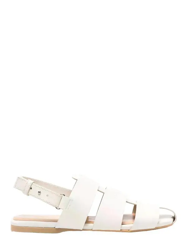 JW Anderson Slingback Fisherman Leather Sandals - Neutrals