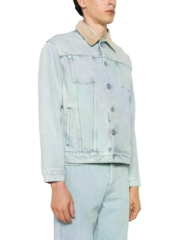 Drole De Monsieur Délavée Denim Jacket - Blue