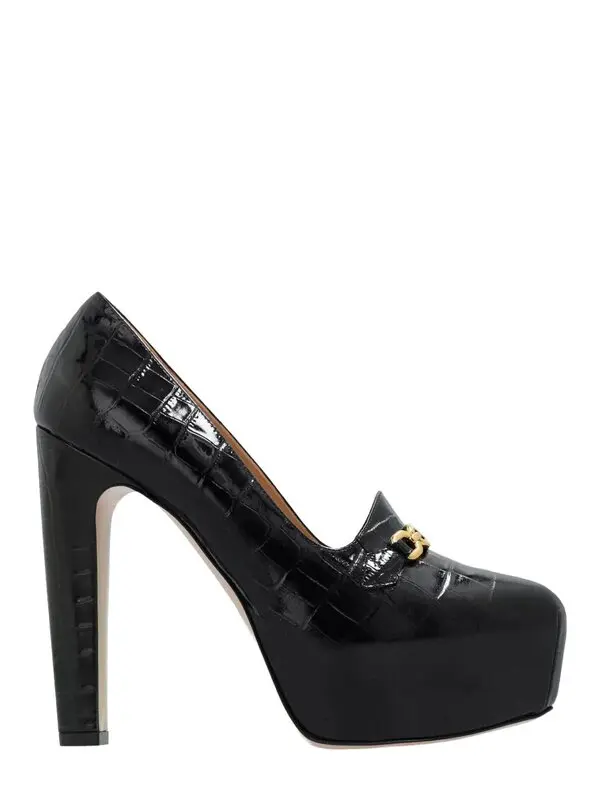 TOM FORD 135mm Whitney Croc-embossed Leather Platform Pumps - Black