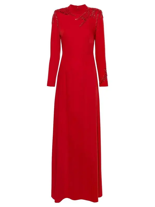 CRISTALLINI Nemesis Maxi Dress - Red
