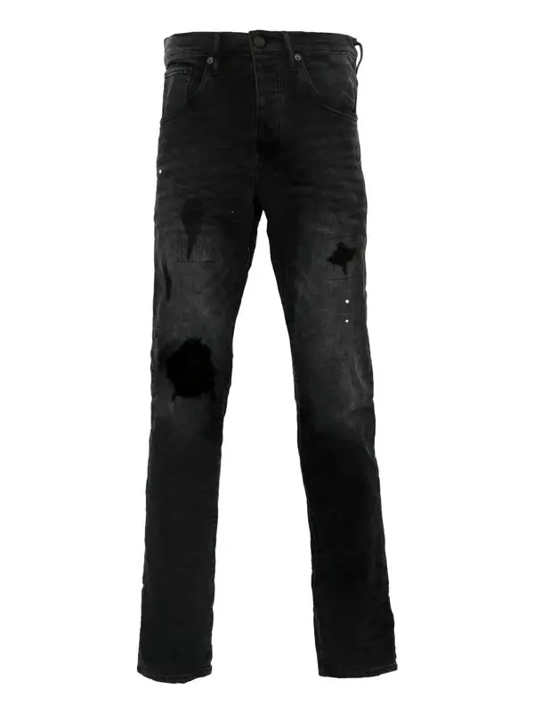 PURPLE BRAND Mid-rise Skinny Jeans - Black