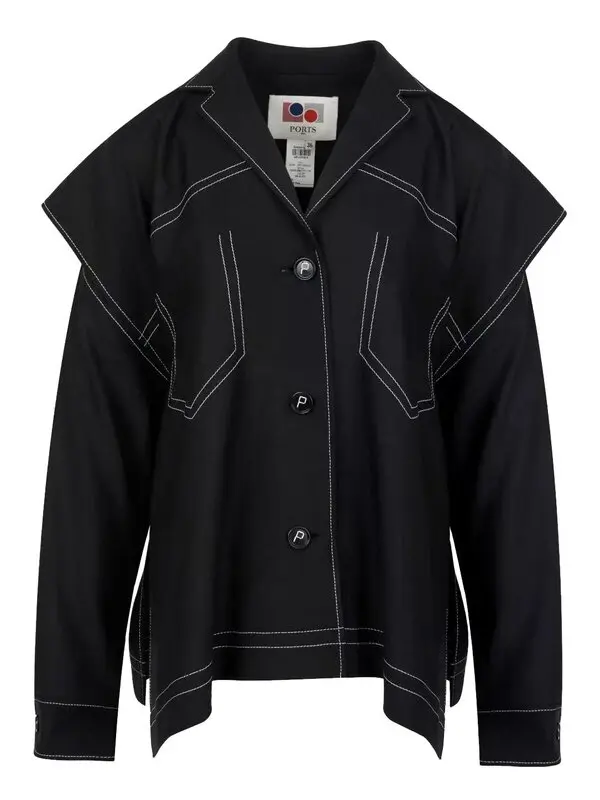 Ports 1961 Long Sleeve Jacket - Black