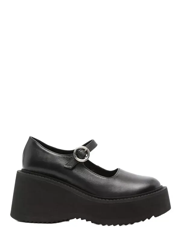 NICOLE SALDANA 75mm Nina Platform Pumps - Black