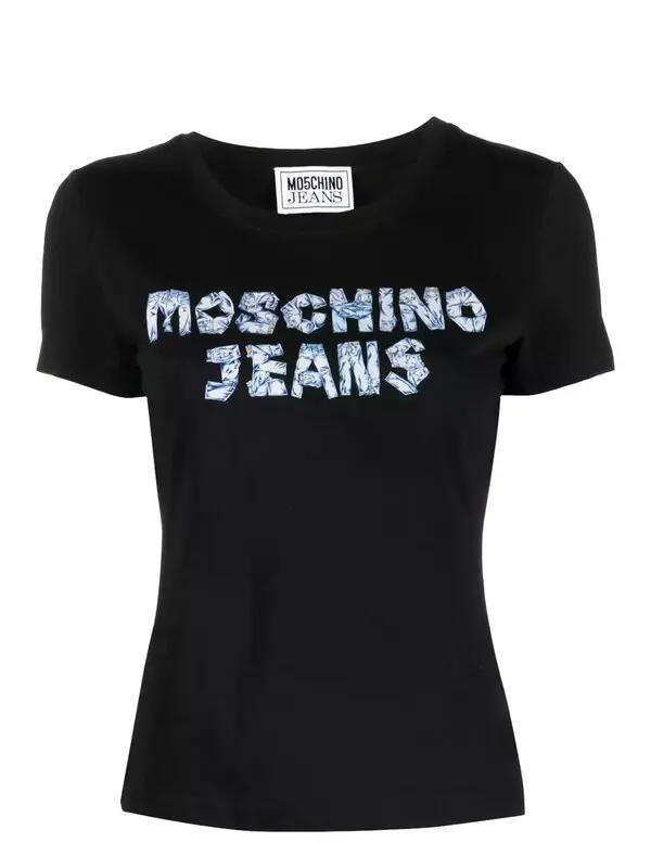 Moschino Logo-print Cotton T-shirt - Black