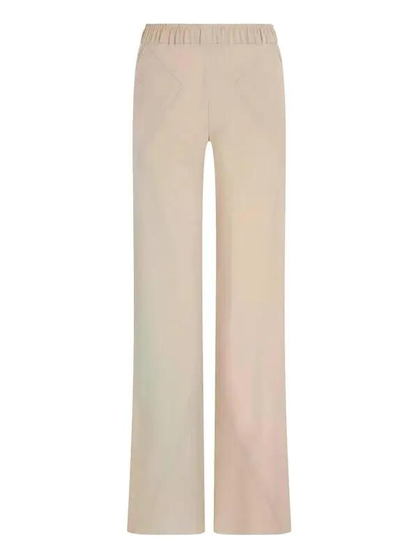 Giorgio Armani Flared Silk Track Pants - Neutrals