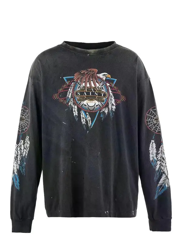 SAINT MXXXXXX Cotton Sweater - Black