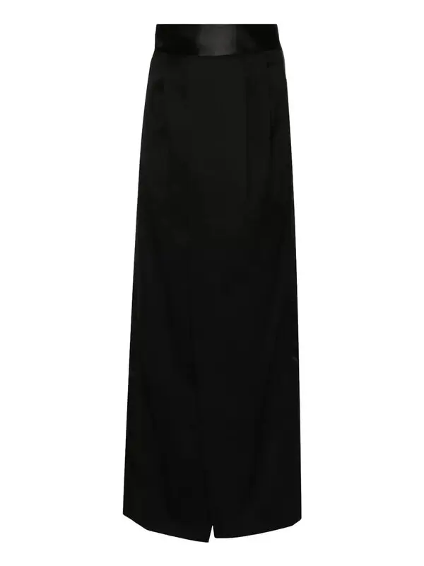 MAISON MARGIELA Pleat-detailing Maxi Skirt - Black