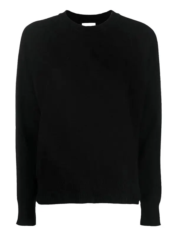 BARRIE Crew-neck Cashmere Jumper - Black