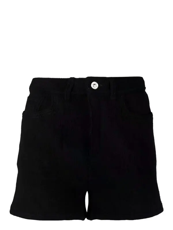 BARRIE High-waisted Knit Shorts - Black