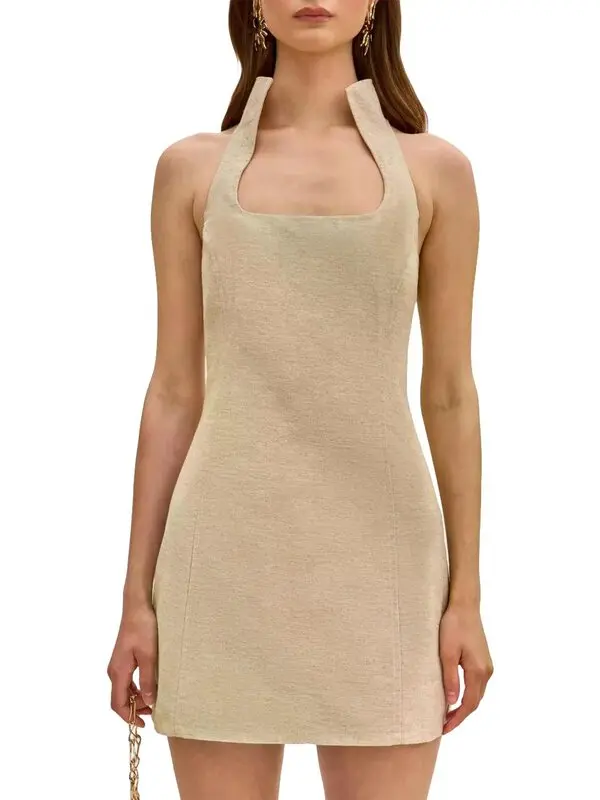 Cult Gaia Akaia Mini Dress - Neutrals