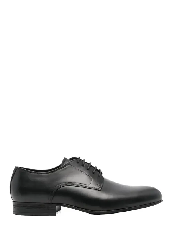 Calvin Klein Lace-up Leather Derby Shoes - Black