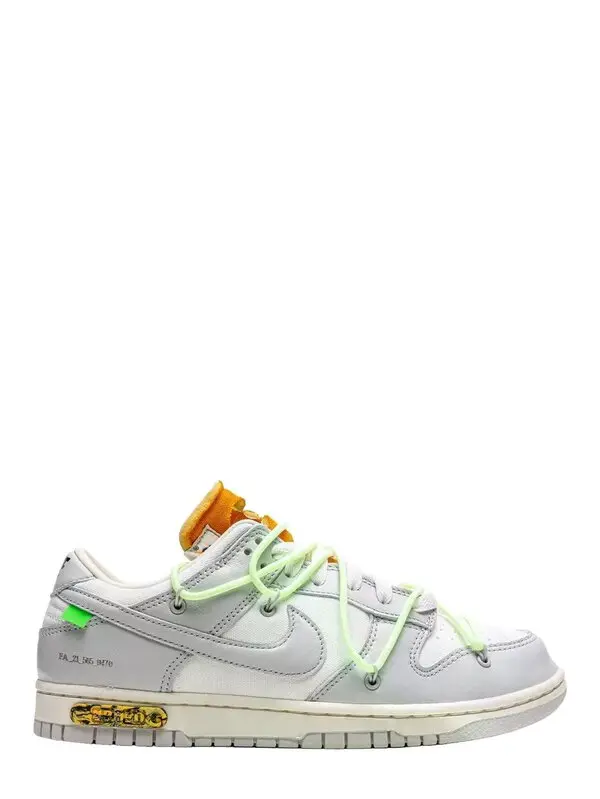 Nike X Off White Dunk Low Sneakers - Grey