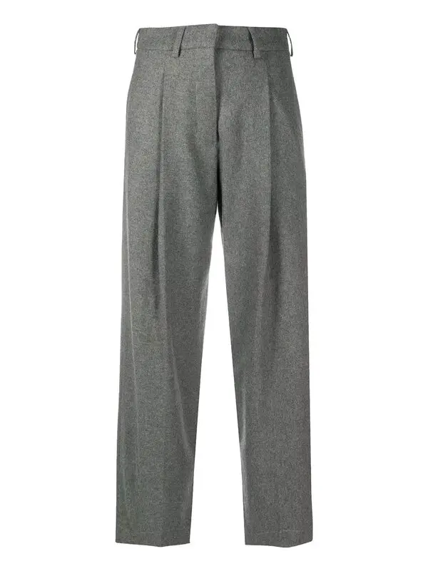 MAISON JEJIA High-waisted Cropped Trousers - Grey