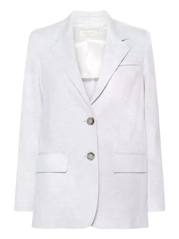 Peserico Single-breasted Blazer - Grey