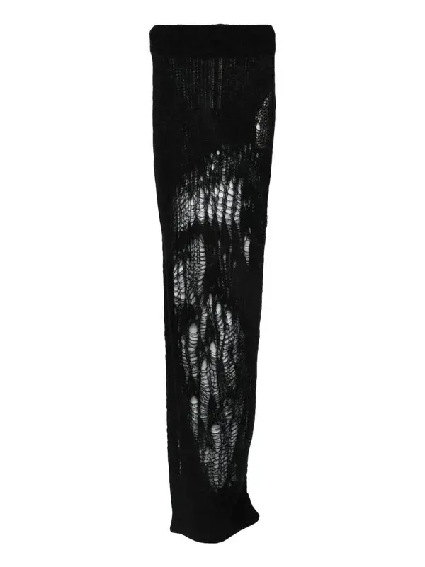 Rick Owens Spider Ziggy Maxi Skirt - Black