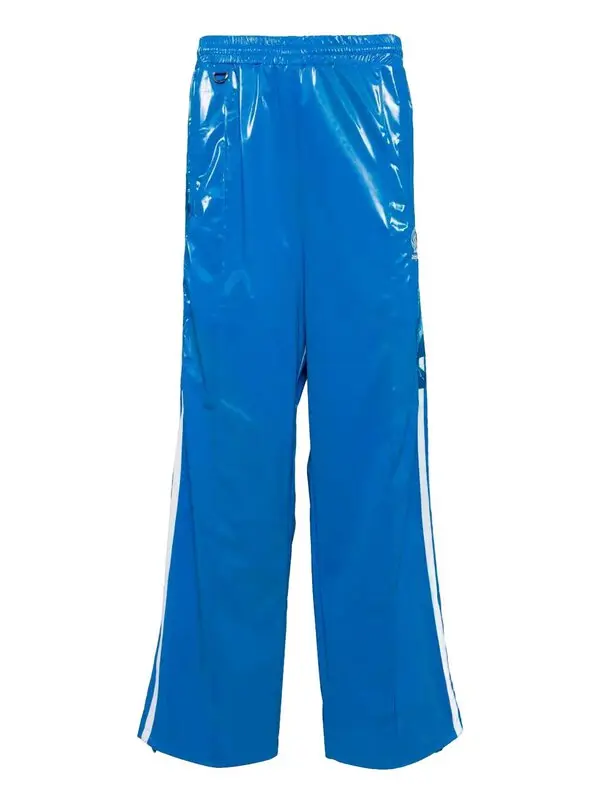 DOUBLET Laminate Track Embroidered Track Pants - Blue