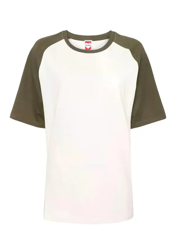 GROUND ZERO Logo-print Cotton T-shirt - Neutrals