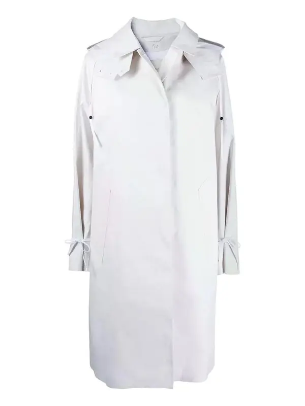 Cecilie Bahnsen Single-breasted Mid-length Coat - White