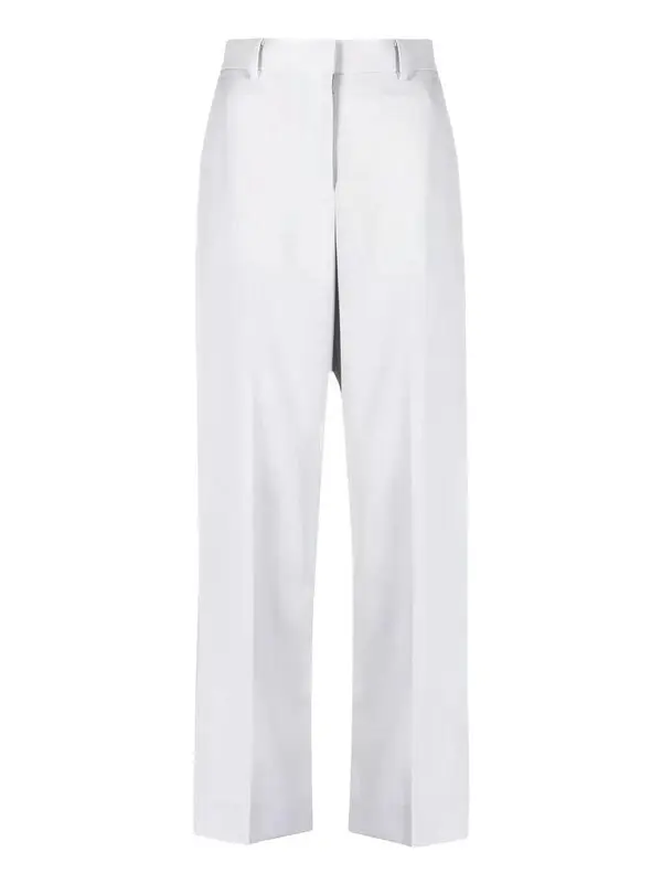 Sacai Side-stripe Straight-leg Trousers - Grey