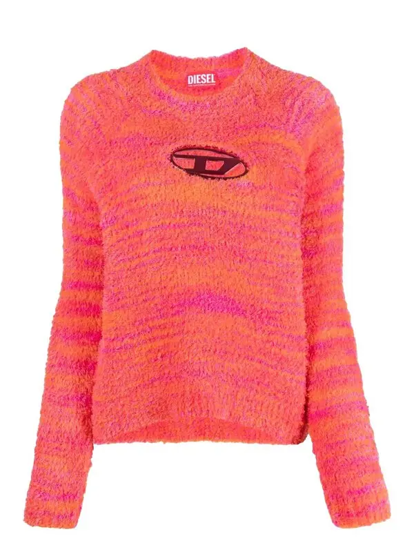 DIESEL® M-kyra Logo-plaque Jumper - Pink