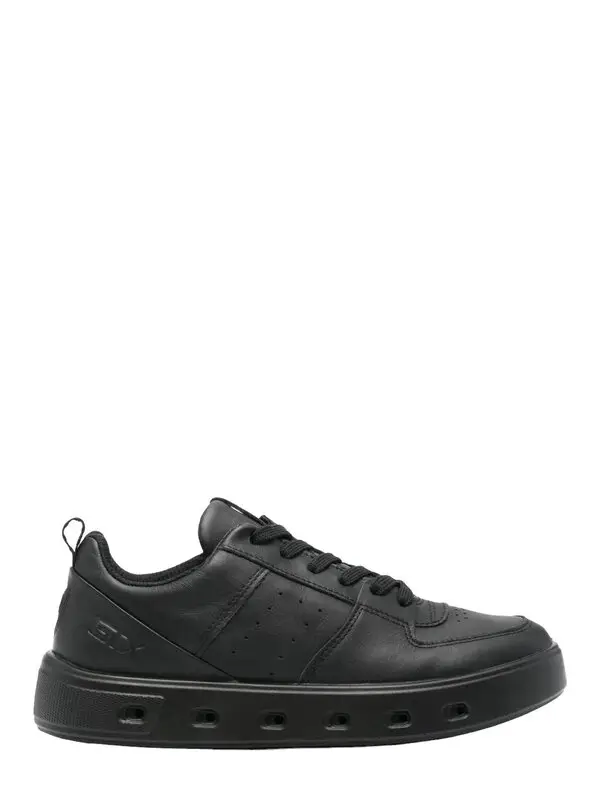 Ecco Street7 20 Leather Sneakers - Black