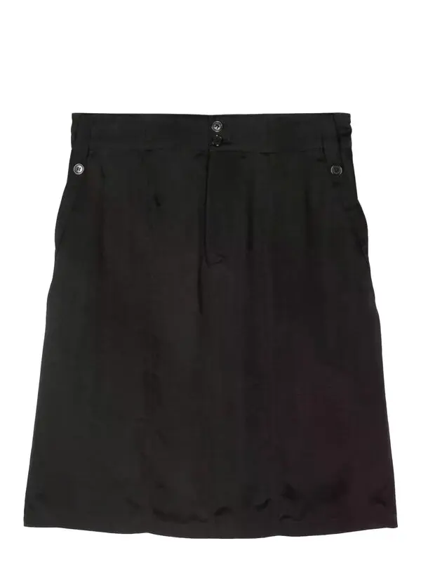 Saint Laurent Twill-weave Mini Skirt - Black