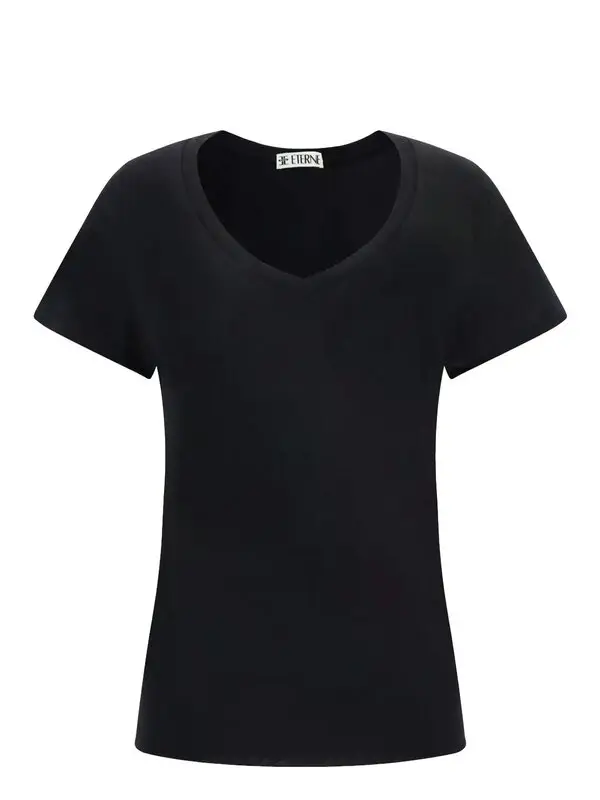 Eterne V-neck T-shirt - Black