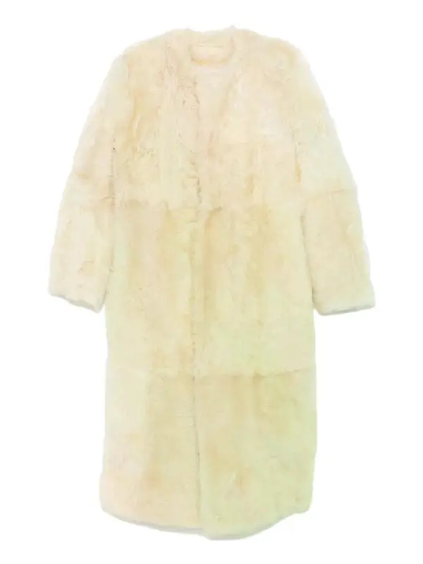 TOTEME Silky Shearling Coat - Neutrals