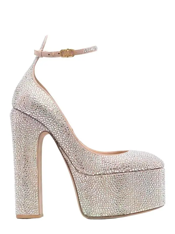 Valentino Garavani Tan-go 155mm Platform Pumps - Silver