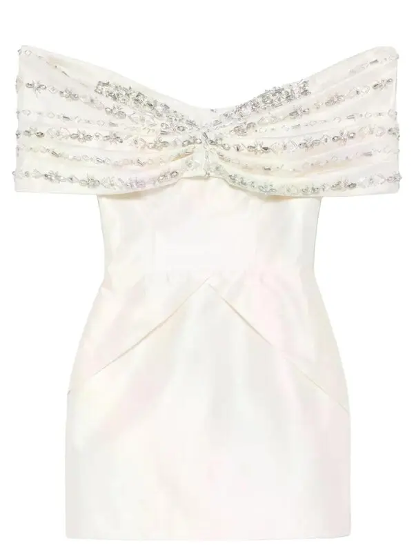 M.MARQUISE Georgia Mini Dress - Neutrals