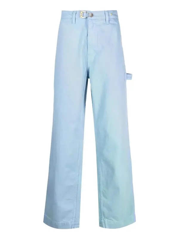 OBJECTS IV LIFE Wide-leg Clasp Jeans - Blue