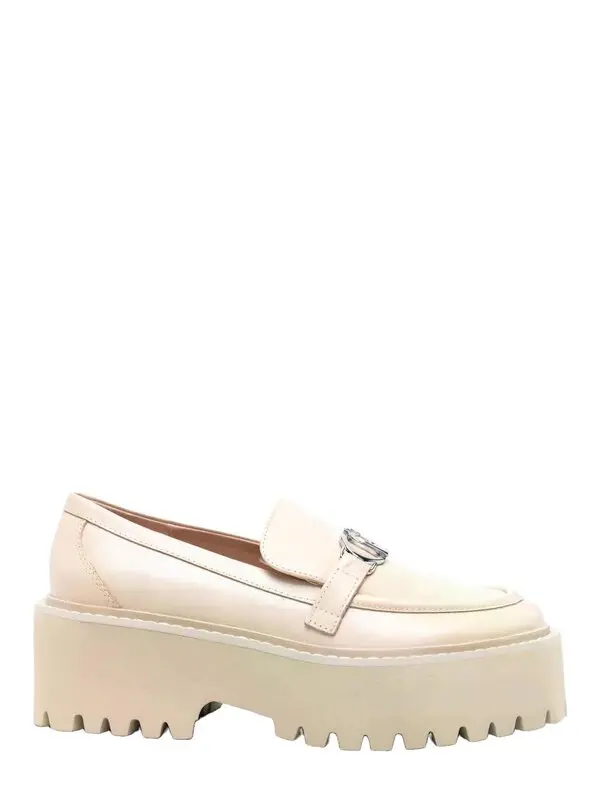 Liu Jo Forty 01 Leather Loafers - Brown
