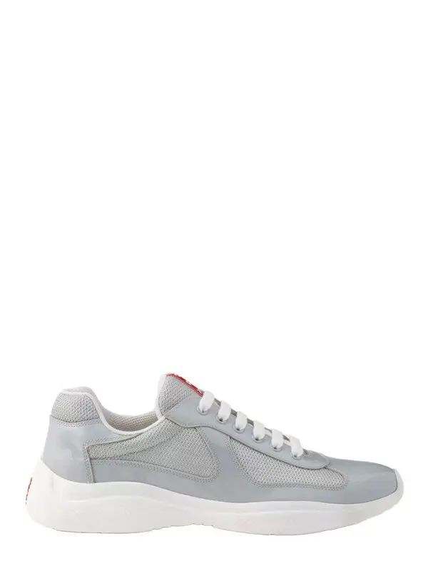 Prada America's Cup Lace-up Sneakers - Grey