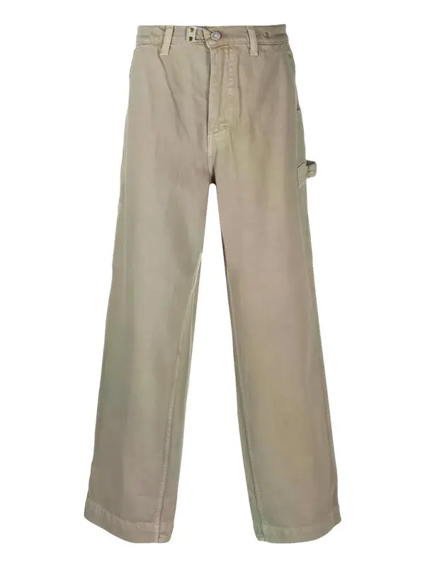 OBJECTS IV LIFE Mid-rise Wide-leg Jeans - Green