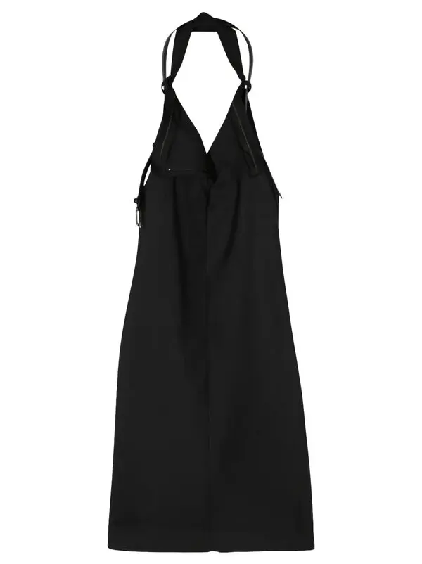 Coperni Belted Halterneck Midi Dress - Black
