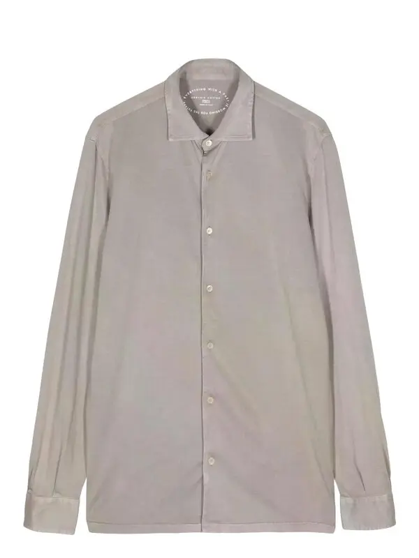 Fedeli Jason Giza Jersey Shirt - Grey