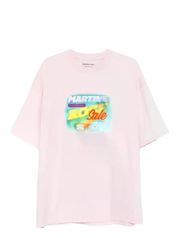 Martine Rose Graphic-print T-shirt - Pink