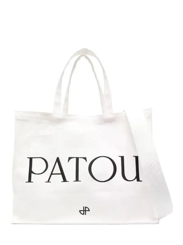 PATOU Canvas Tote Bag - Neutrals