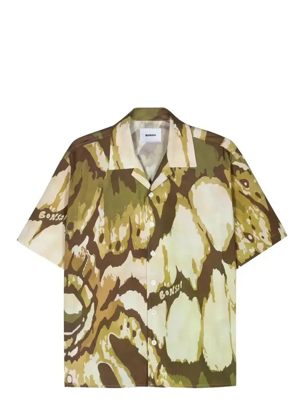BONSAI Jungle Camouflage-print Shirt - Green