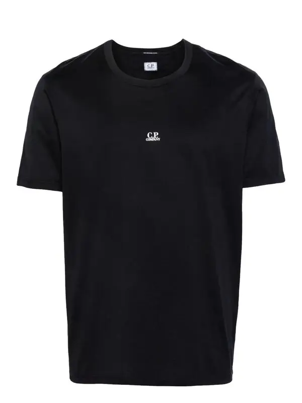 C.P. COMPANY Logo-printed Cotton T-shirt - Blue