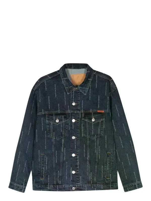 Martine Rose Embroidered Denim Jacket - Blue
