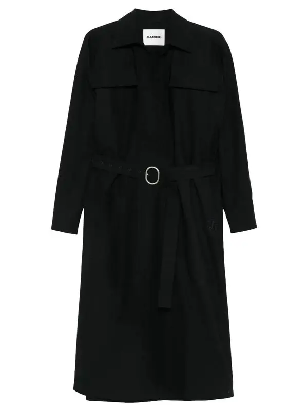 JIL SANDER Cotton Midi Dress - Blue