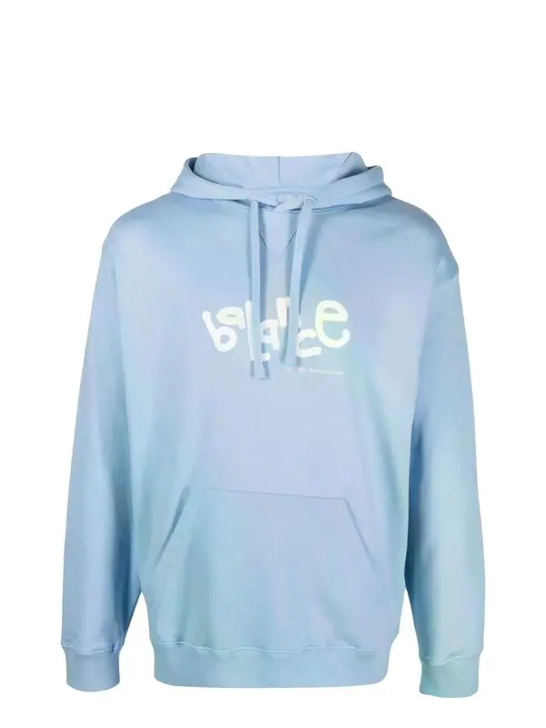 OBJECTS IV LIFE Balance Graphic-print Hoodie - Blue