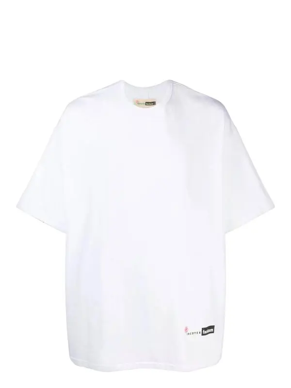 INCOTEX RED X FACETASM Logo Print T-shirt - White