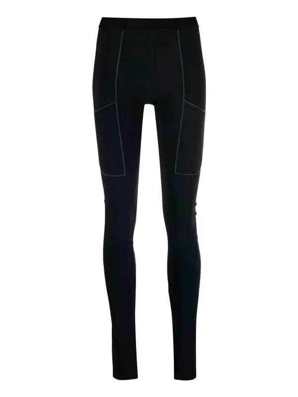 Coperni Stretch-design Slit Leggings - Black